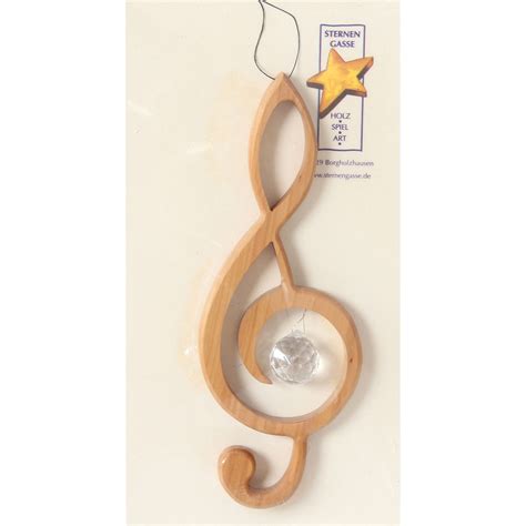 Decorative And Creative Wooden Hanger Violin Clef With Bartl Gmbh
