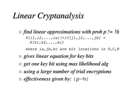 Ppt Chapter 3 Block Ciphers And The Data Encryption Standard