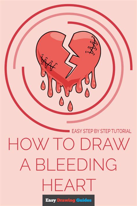 How To Draw A Bleeding Heart Really Easy Drawing Tutorial In 2022