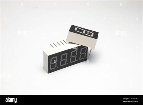 Two 7 Segment Modules On A White Background Stock Photo Alamy