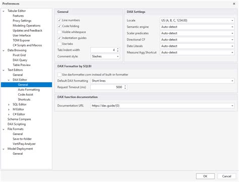 `calldaxformatter` Isnt Respecting Shortlong Line Option · Issue 324 · Tabulareditor