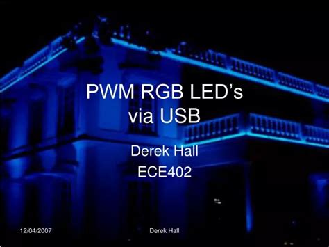 PPT PWM RGB LEDs Via USB PowerPoint Presentation Free Download ID