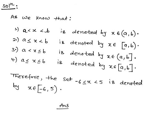 [solved] Express The Set 6