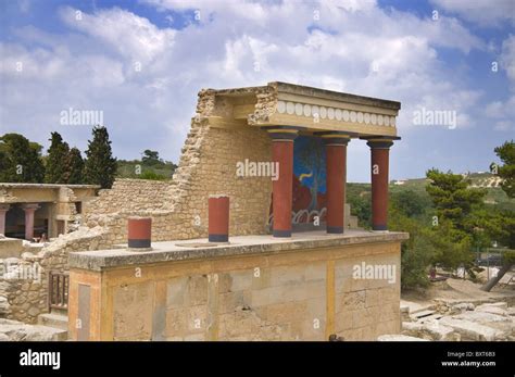 Arthur Evans Reconstruction Of The Minoan Palace At Knossos Stock