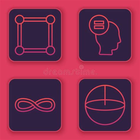 Set Line Chalkboard With Diagram Function Mathematical Symbol Test Or Exam Sheet And