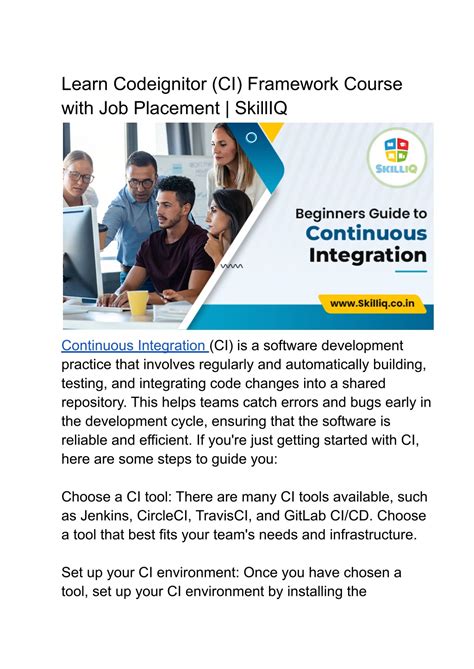 Ppt Learn Codeignitor Framework Course With Job Placement Skilliq