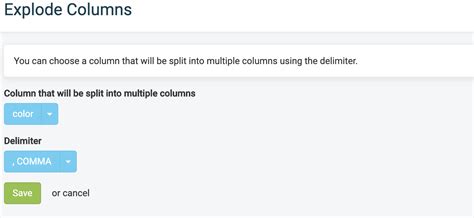 Split One Column Into Multiple Columns With The Explode Columns Service
