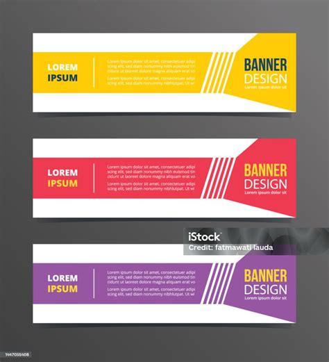 오른쪽 스타일의 배너 템플릿 디자인에 도형 점선 각도 텍스트에 대한 수평 광고 배너 공간 0명에 대한 스톡 벡터 아트 및 기타 이미지 0명 개념 개념과 주제 Istock