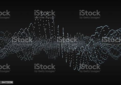 파티클이 있는 파의 추상 3d 렌더링입니다 그래프에 대한 스톡 사진 및 기타 이미지 그래프 점박이 디지털 생성 이미지 Istock