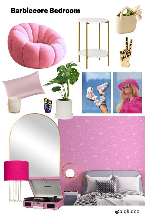 Barbie Core Bedroom Bigkidco Pink Girls Bedroom Inspo Barbie Wallpaper And Wall Art Barbie