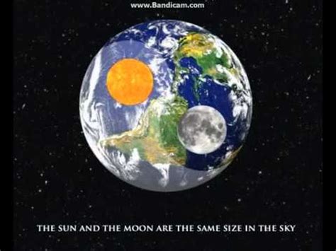 The Sun And The Moon Are The Same Size In The Sky Youtube