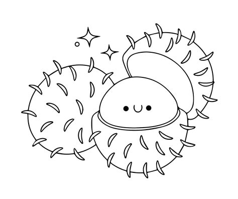 ภาพระบายสีน่ารัก เงาะ ดาวน์โหลด พิมพ์ หรือระบายสีออนไลน์ได้ฟรี