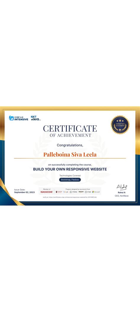 Siva Leela Palleboina On Linkedin I Completed Building Responsive