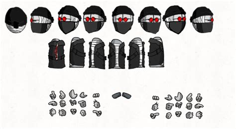 High Detailed Madness Combat 5 Hank Sprites By Pickle11738 On Newgrounds