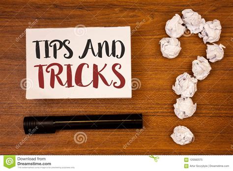 Text Sign Showing Tips And Tricks Conceptual Photo Suggestions To Make Things Easier Helpful