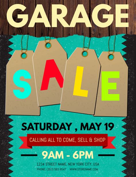 Customize 970 Garage Sale Templates Postermywall