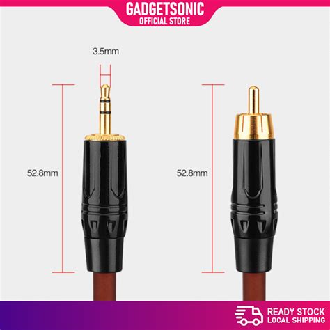 Digital Coaxial Spdif Cable 35mm Male Audio Jack To Rca For Music Soundbar Home Theatre