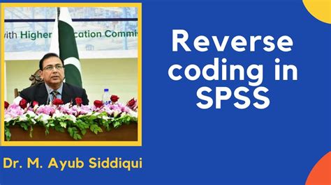 Reverse Coding In Spss Converting A Variable From Given Coding To
