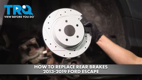How To Replace Rear Brakes 2013 2019 Ford Escape 1a Auto