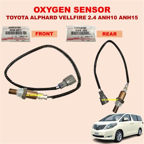 Ori Toyota Alphard Vellfire 24 Anh10 Anh15 Oxygen O2 Exhaust Lambda