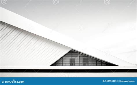 Modern Structure White Background Stock Illustration Illustration Of Minimal Serene 303555425