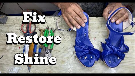 Fixing Old Blue Heels Live Full Repair And Transformation Youtube