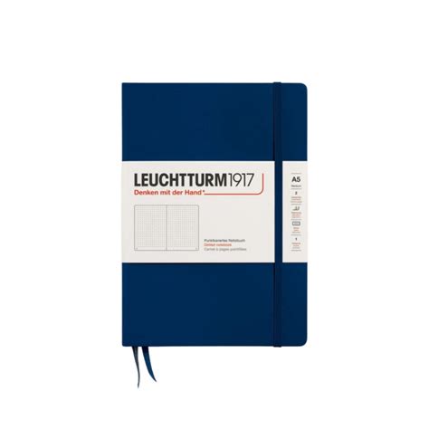 Leuchtturm1917 Hardcover Notebook A5 Dotted Navy Teachit Co
