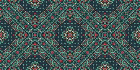 장식 페이즐리 반다나 프린트를 기반으로 한 매끄러운 패턴 벡터 장식 페이즐리 반다나 인쇄 실크 넥 스카프 또는 손수 막정 무늬 디자인 스타일 직물 또는 Papper에 인쇄에