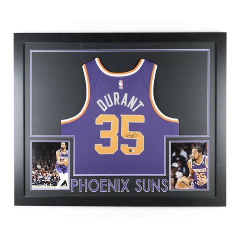 Kevin Durant Signed Custom Framed Phoenix Suns Nike Jersey Display
