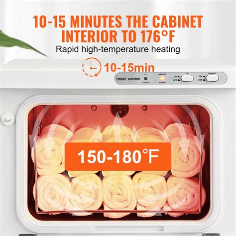 Vevor Hot Towel Warmer 8l Spa Hot Towel Warmer Cabinet 2 In 1 Towel