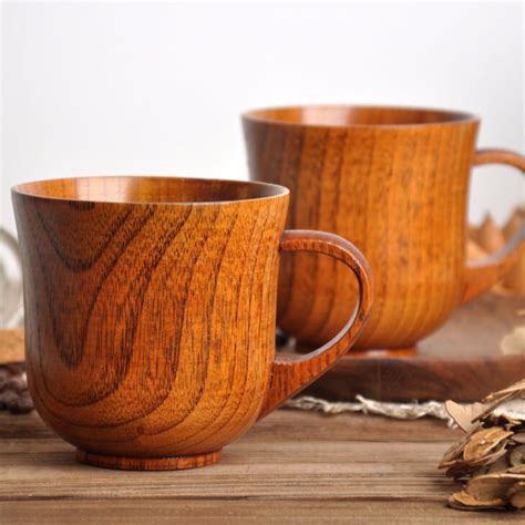 Håndlavet Træ Kop Krus Te Kaffe Krus Træ øl Krus M Grandado