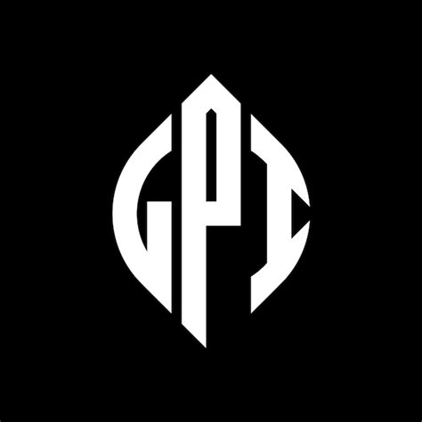Premium Vector Lpi Circle Letter Logo Design With Circle And Ellipse Shape Lpi Ellipse Letters
