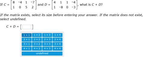 Ixl Add And Subtract Matrices Precalculus Practice