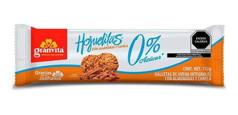 Galletas Granvita Hojuelitas 0 Azúcar Almendras 112g Mercadolibre