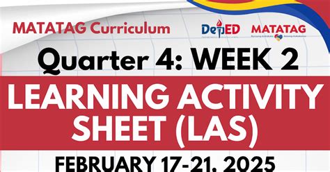 Grade 1 Matatag Learning Activity Sheets Las Q4 Week 2 February 17