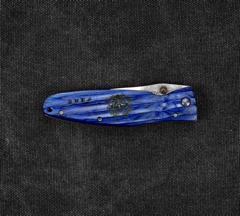 Mcusta Sengoku Blue Pakka Damascus Vg 10 86 Cm Hamonopl