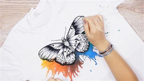 Рисовать акрилом на одежде как правильно