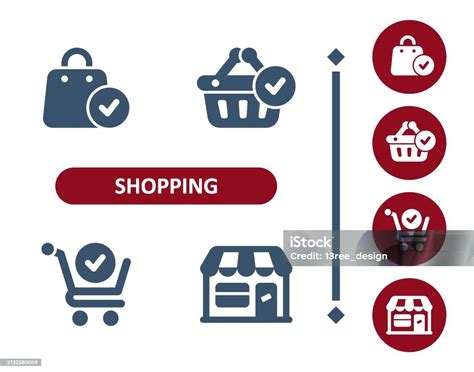 쇼핑 아이콘 소매 상업 쇼핑백 쇼핑 바구니 쇼핑 카트 상점 상점 아이콘 가방에 대한 스톡 벡터 아트 및 기타 이미지 가방 누름 버튼 바구니 Istock
