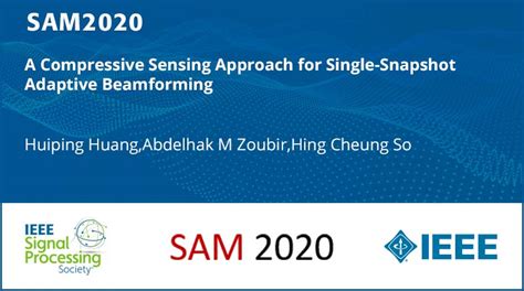 A Compressive Sensing Approach For Single Snapshot Adaptive Beamforming
