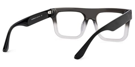 Square Reaux Black Gradient Eyeglasses For Men