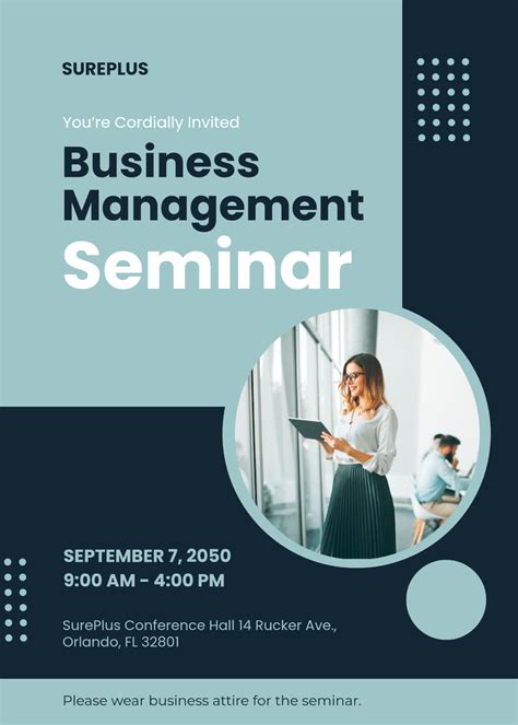 Free Seminar Templates To Edit Online