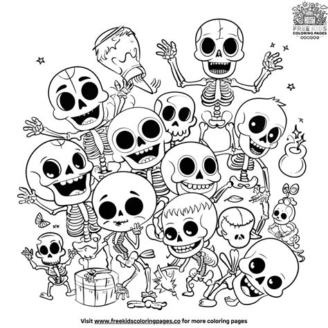 Coloring Pages Of Skeletons