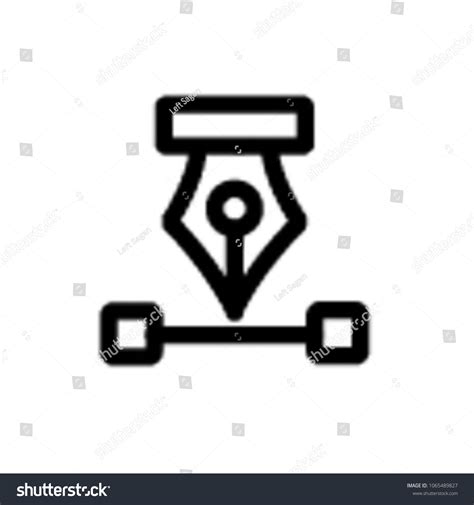 Anchor Point Icon Vector Stock Vector Royalty Free 1065489827 Shutterstock