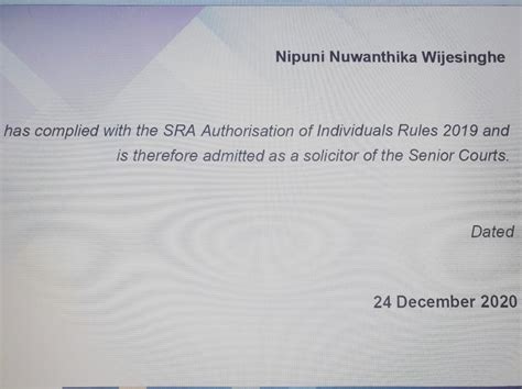 Nipuni Wijesinghe On Linkedin Solicitor