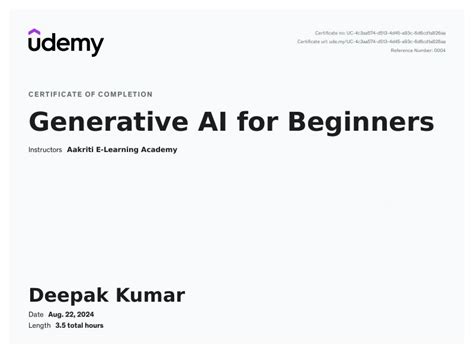Deepak Kumar On Linkedin Generativeai Ai Machinelearning Udemy