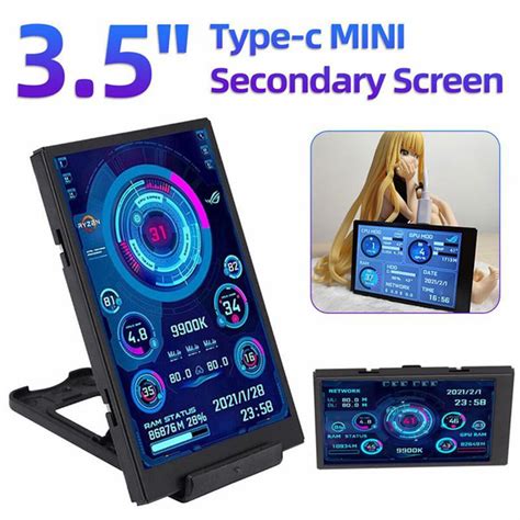 35 Inch Ips Mini Screen Aida64 Pc Cpu Ram Hdd Data Display Monitor Wish