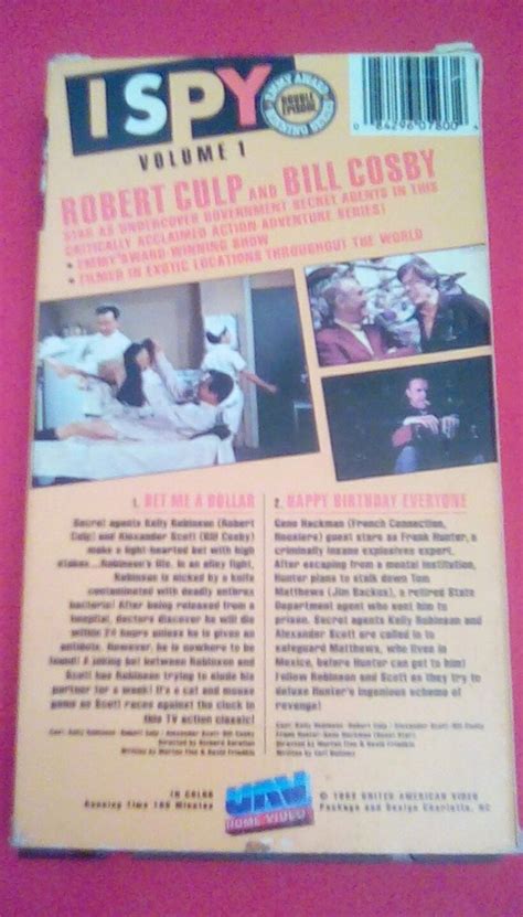 I Spy Vol 1 Vhs 1960s Tv Series Robert Culp Bill Cosby Secret Agents