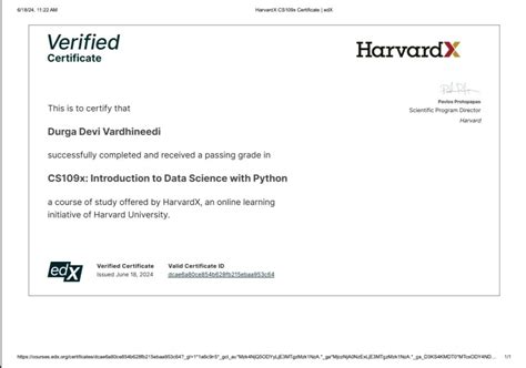 Durga Vardhineedi On Linkedin Datascience Python Harvardx