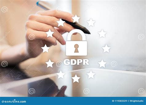 Gdpr Data Protection Regulation Cyber Security And Privacy Stock