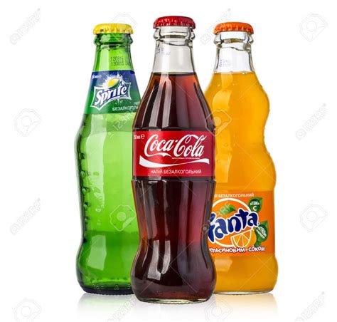 Refreshing Glass Bottles Of Soda